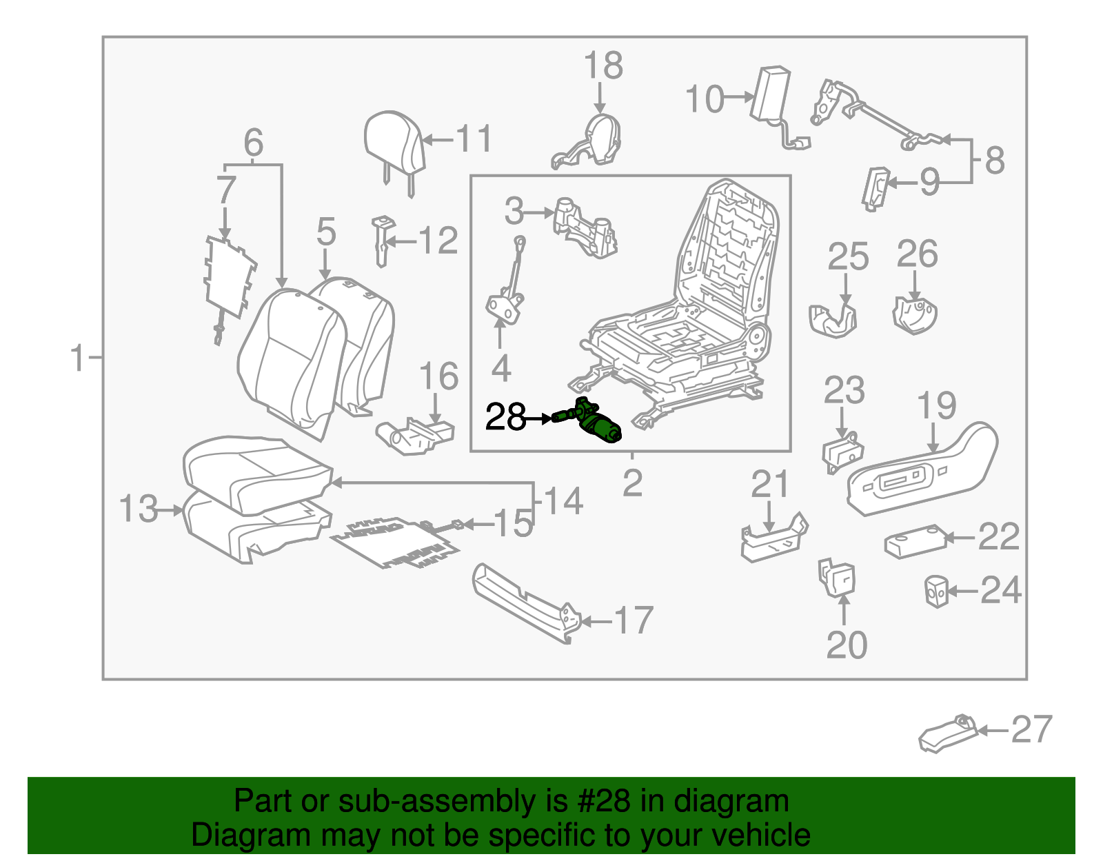 2008-2013 Toyota Motor 85801-28050 | Toyota Parts Center