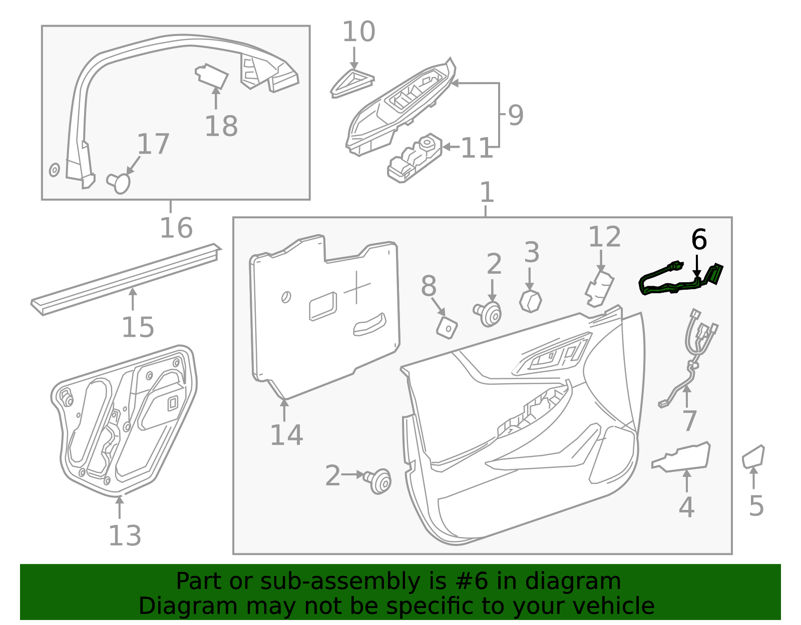 Front Passenger Side Door Lamp 84072343 | OEM Parts Online