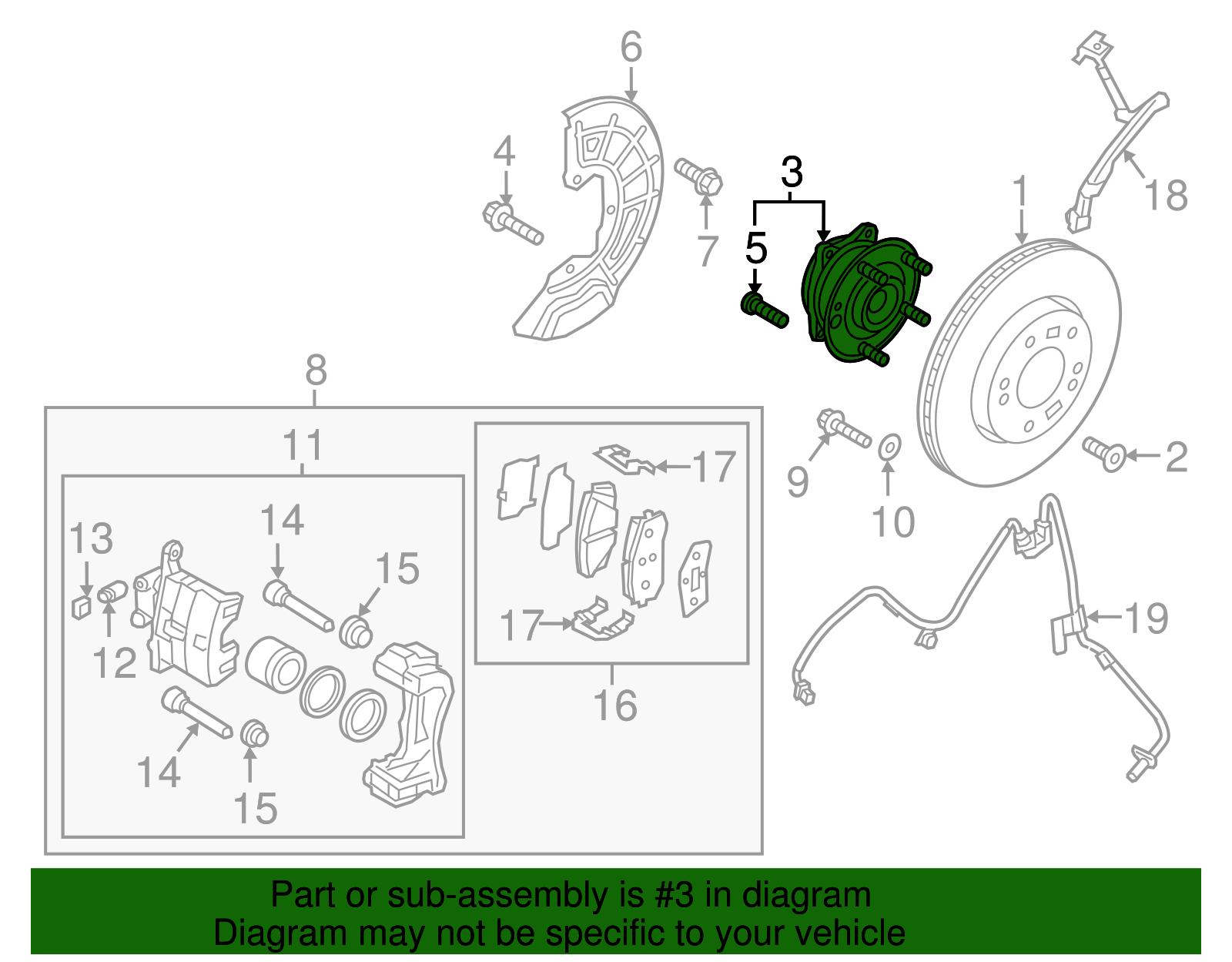 51750-C1000 - Hub Assembly 2016-2022 Kia | Kia.Parts Store