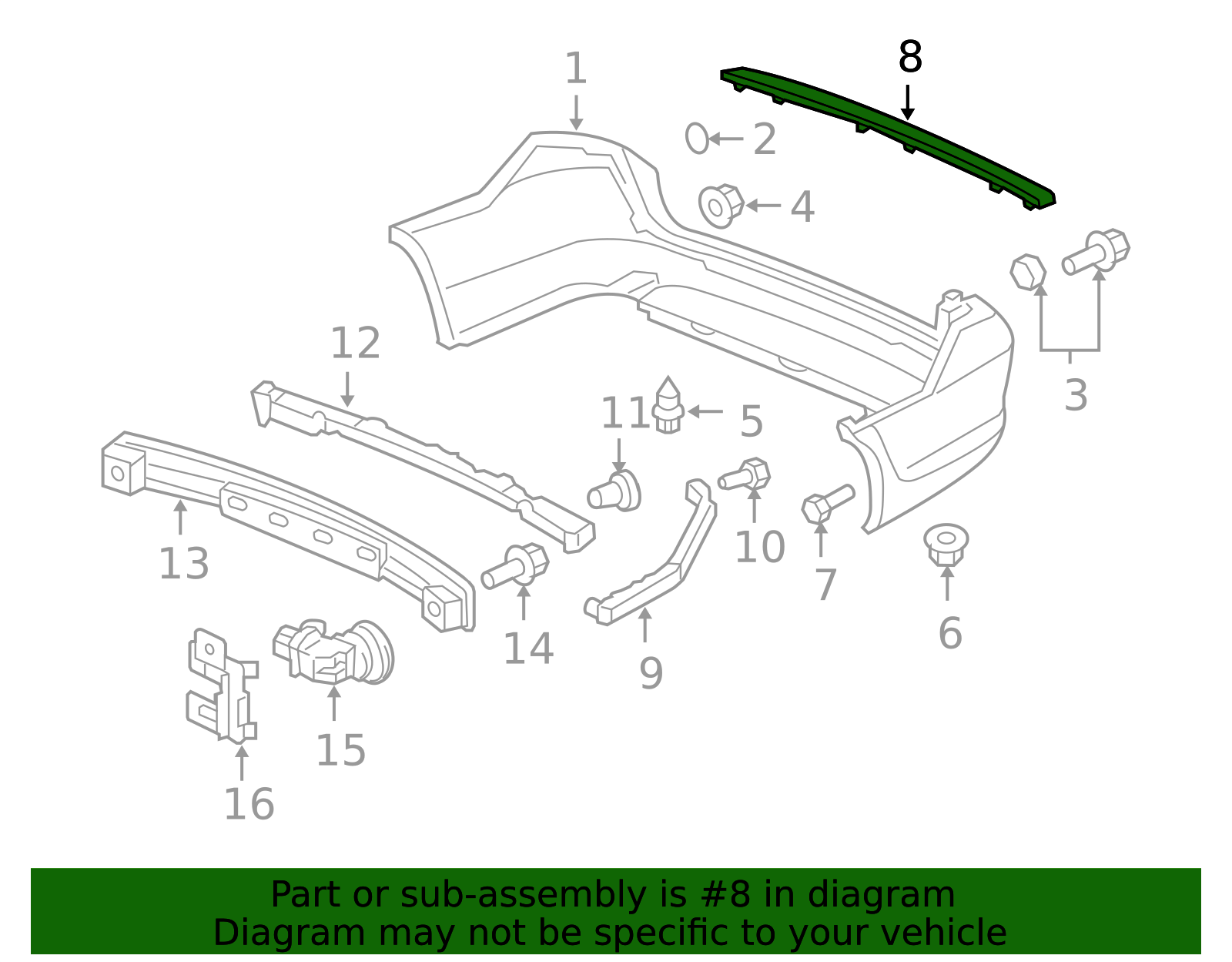 71510-SHJ-A00 - 2005-2010 Honda Odyssey - Step Rear Bumper | Genuine ...