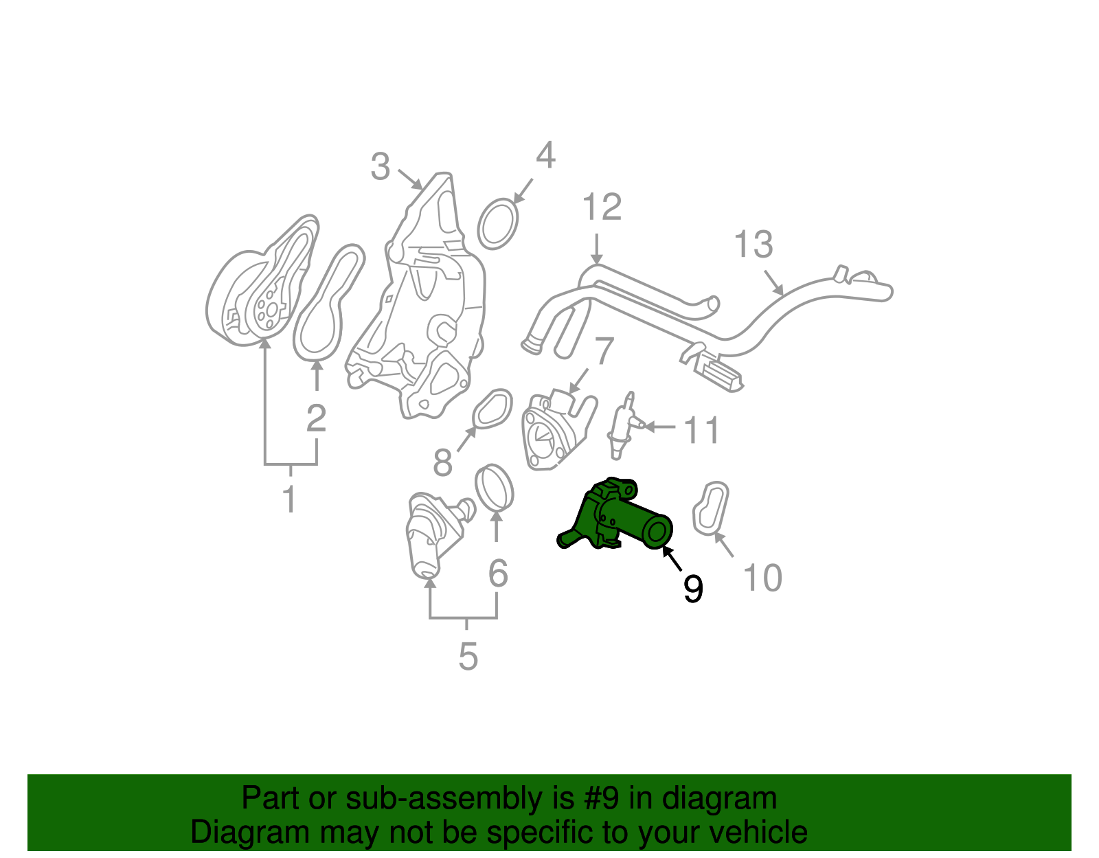19350-PRB-A00 - 2002-2006 Acura RSX - Outlet Assembly, Water | All ...