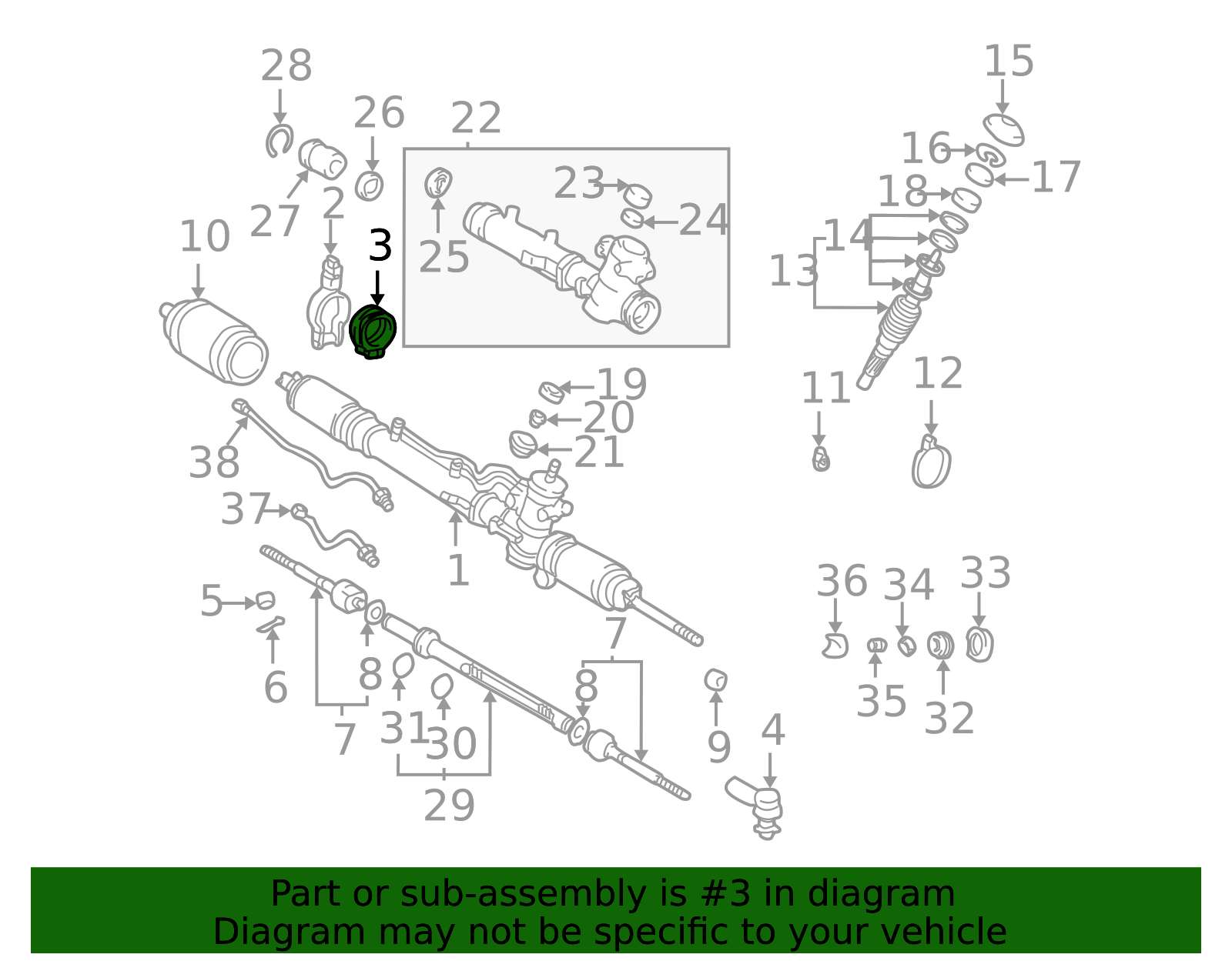 45517-42020 - Rack And Pinion Assembly Bushing - OEM Genuine Toyota Parts