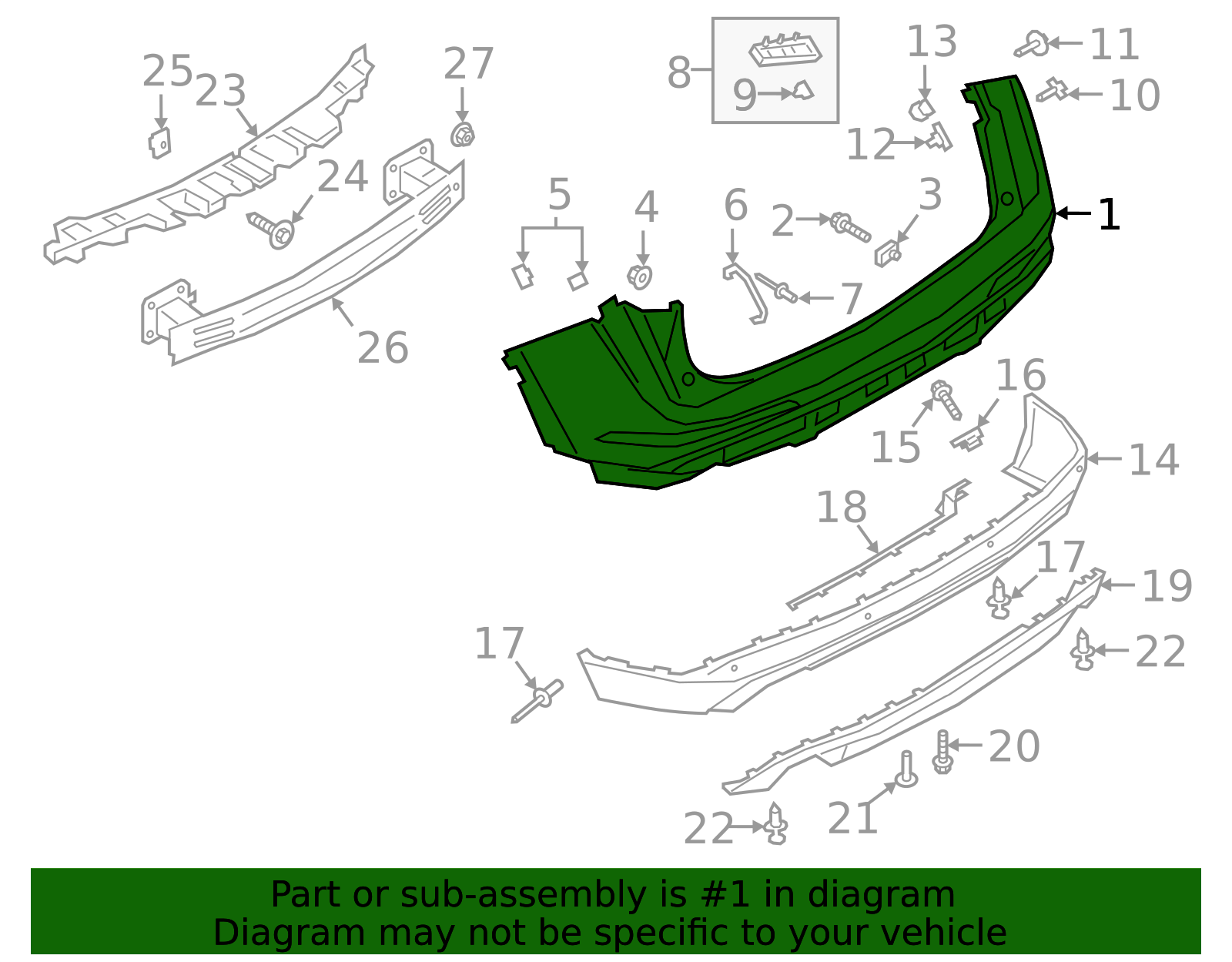 Extension Bumper Bar Side LJ7Z-17810-SAPTM | OEM Parts Online