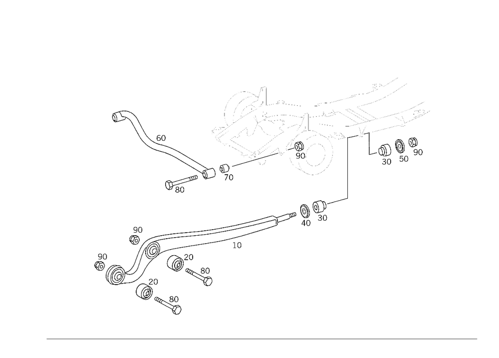 463-330-07-07 - Transverse Control Arm 2003-2018 Mercedes-Benz ...