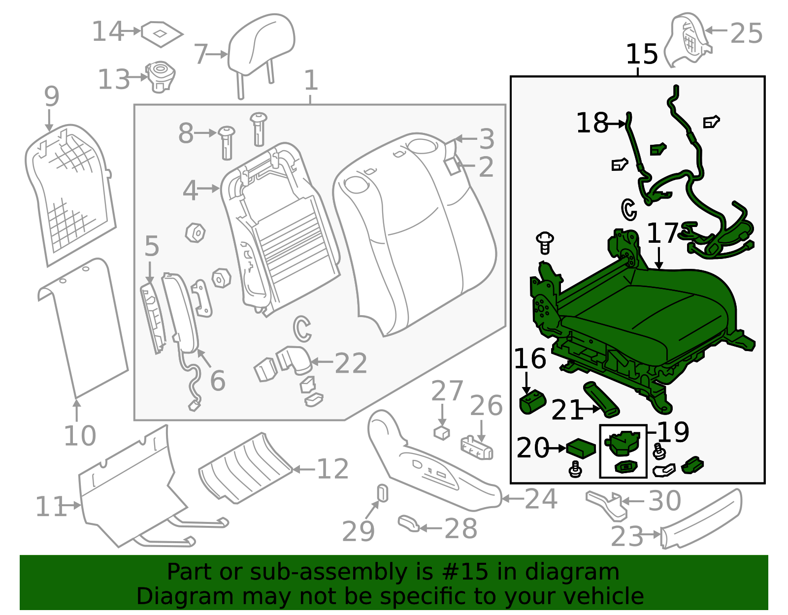 873001MC0B - Cushion Assembly 2011-2014 INFINITI | Infiniti of Orland Park