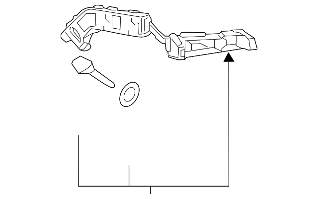 2015-2022 Chevrolet Trax Rear Driver Side Bumper Fascia Guide 95430135 ...