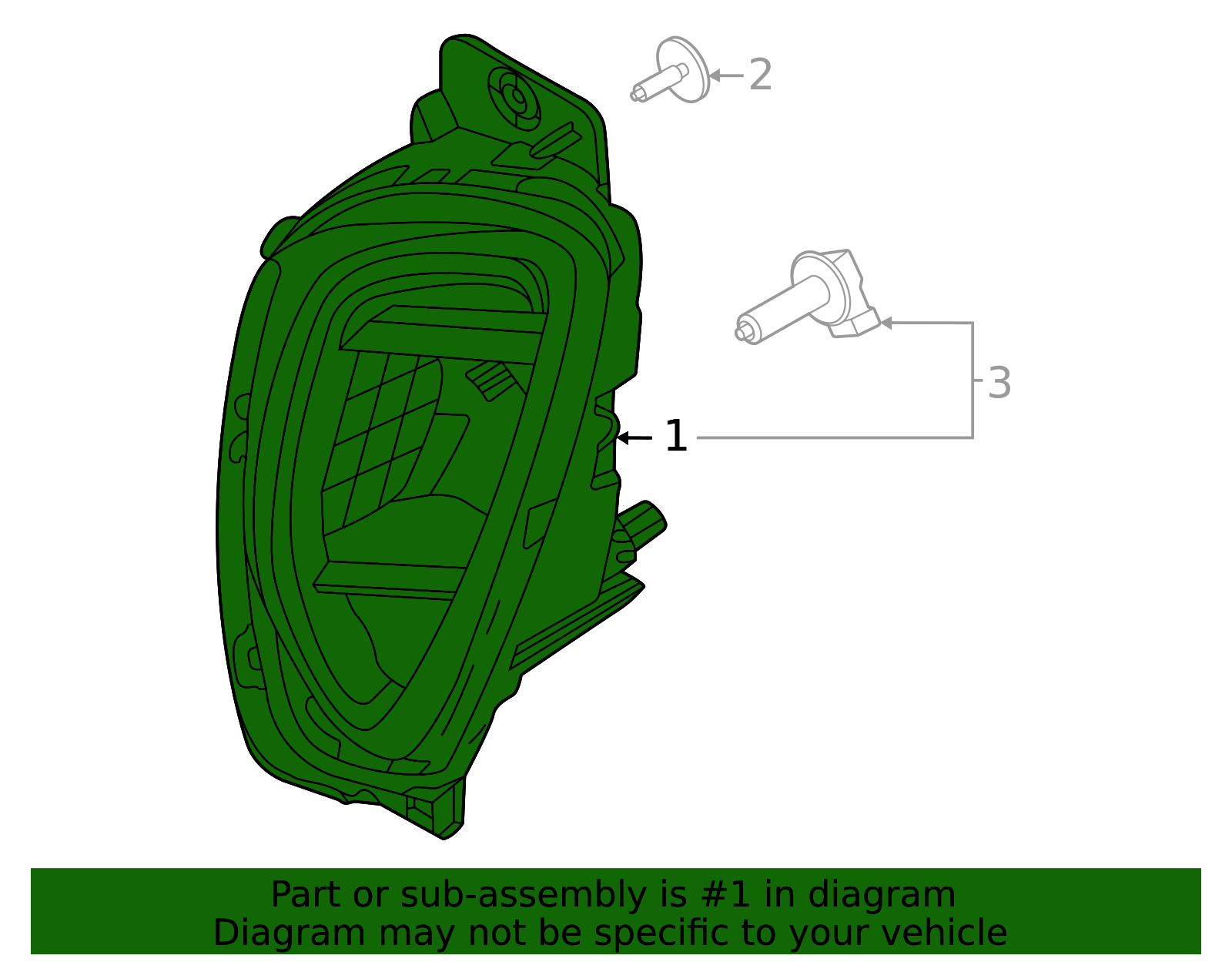 2020-2023 Ford Escape | Fog Lamp Assembly | LJ6Z-15201-A | Walls' Ford ...