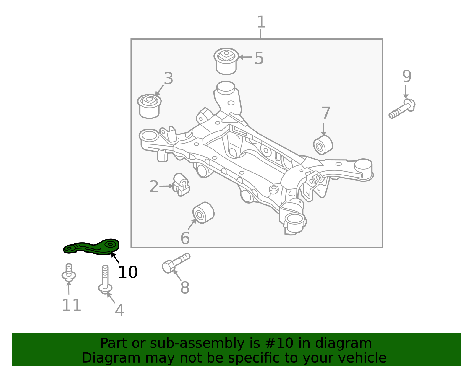 55470-2M100 - High-Quality Suspension Subframe Reinforcement Bracket ...