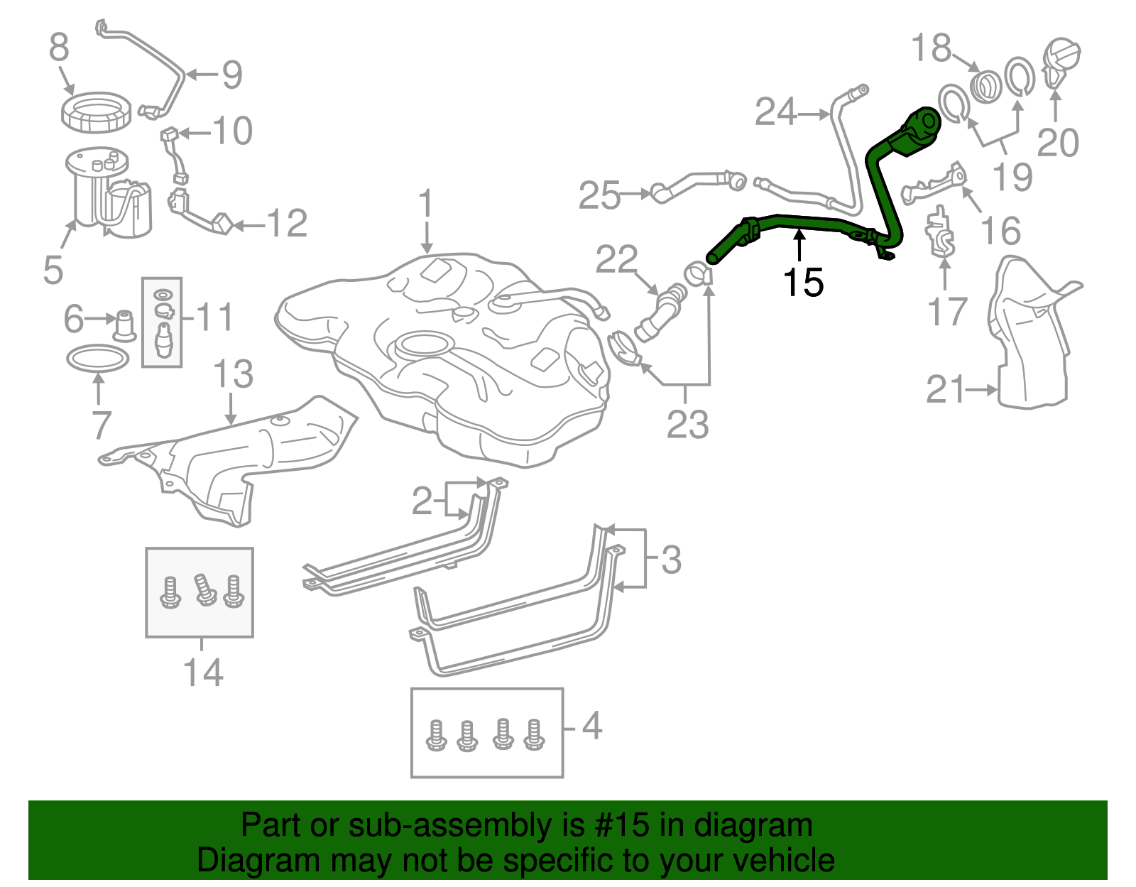 2012-2016 Scion tC Fuel Filler Neck 77201-21111 | Toyota Parts Center