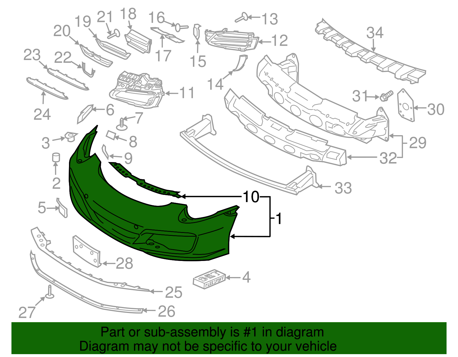 2017-2019 Porsche 911 Bumper Cover 991-505-013-50 | Sunset Porsche Parts