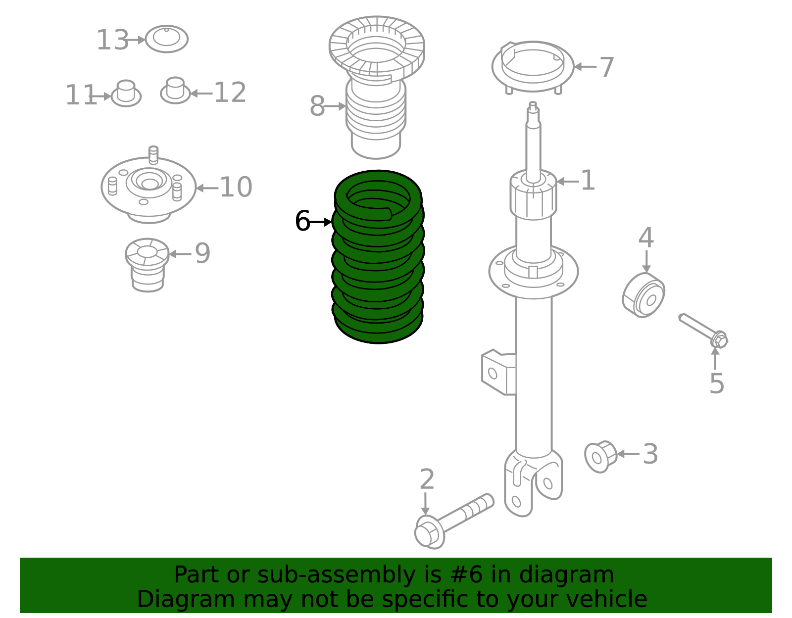2021-2024 Genesis G80 Coil Spring 54630-T1000 | QuirkParts