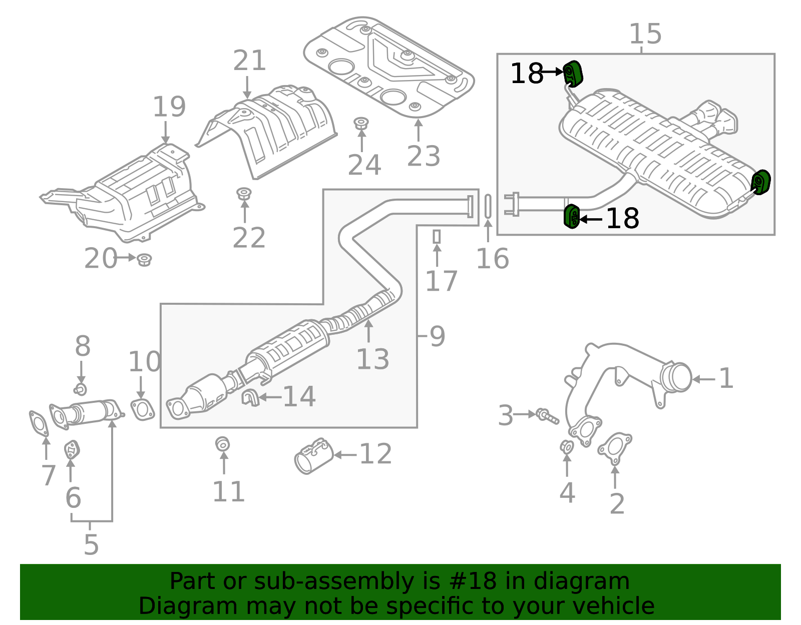 Hyundai - 28762-3B000 - Exhaust System Hanger - 1997-2025 Hyundai | OEM ...