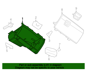 51-16-9-200-970 - Glove Box - 2009-2015 BMW | BMW Parts Exchange