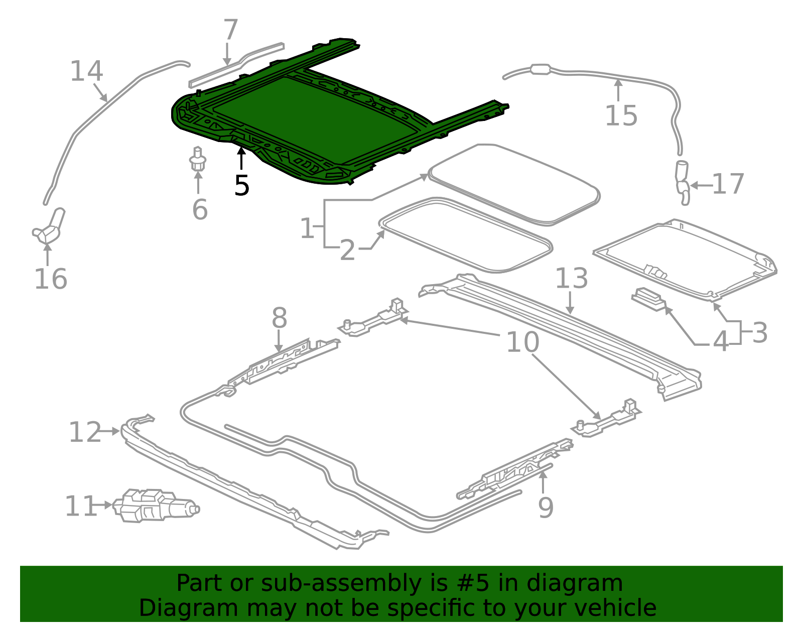 70100-TBA-A02 - High-Quality Sunroof Frame for 2016-2021 Honda ...