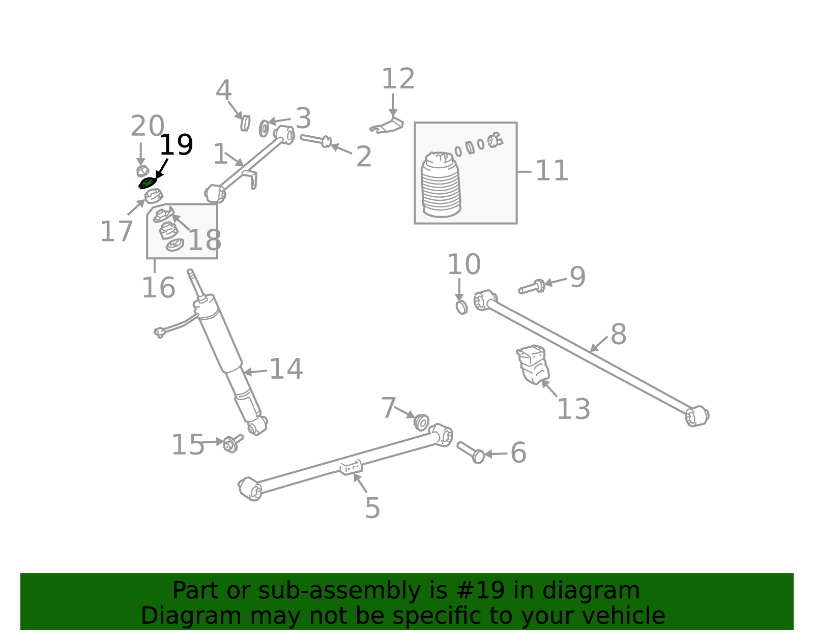 48597-60070 - Shock Retainer - 2003-2009 Lexus GX470 | My L Parts