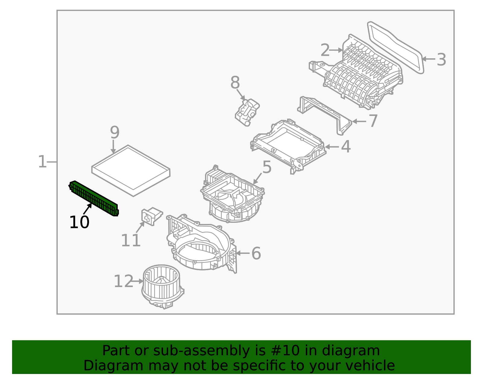 Genuine Filter Cover for 2018-2023 Hyundai | Part# 97129-J9000 ...