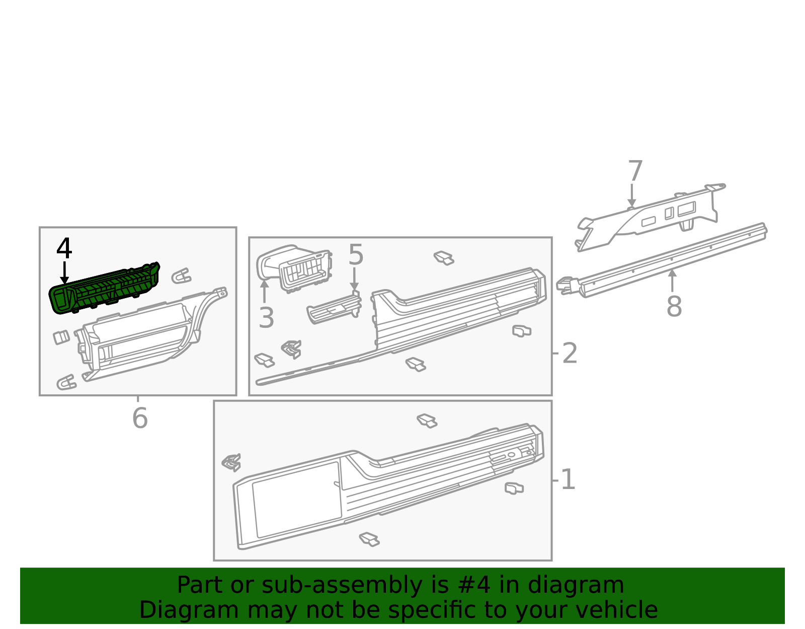 55660-AQ010 - High-Quality Air Vent Grille for 2025 Toyota Camry ...