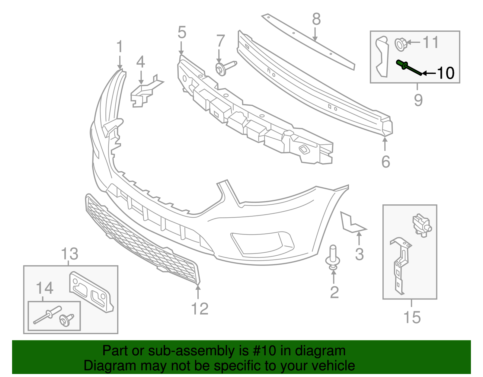 2013-2025 Ford Body B-Pillar Reinforcement Rivet W702554-S900C | OEM ...