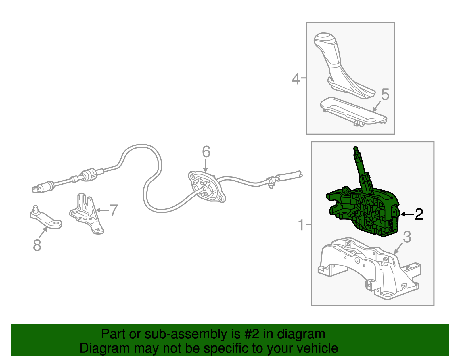 13545095 - Gear Shift Assembly 2019-2022 Chevrolet Malibu | GM ...