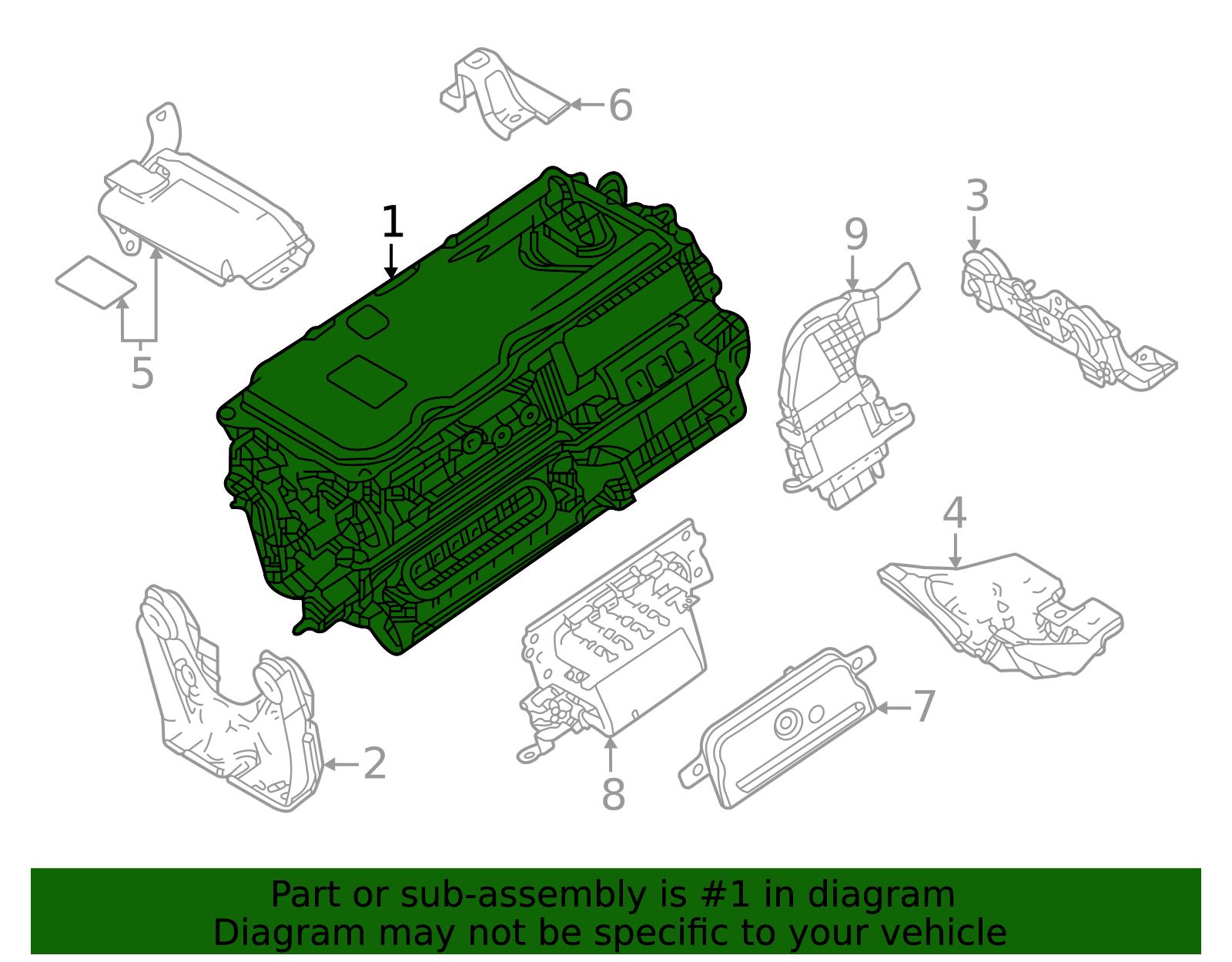 2024-2025 Toyota Grand Highlander Drive Motor Inverter G92A0-48393 ...