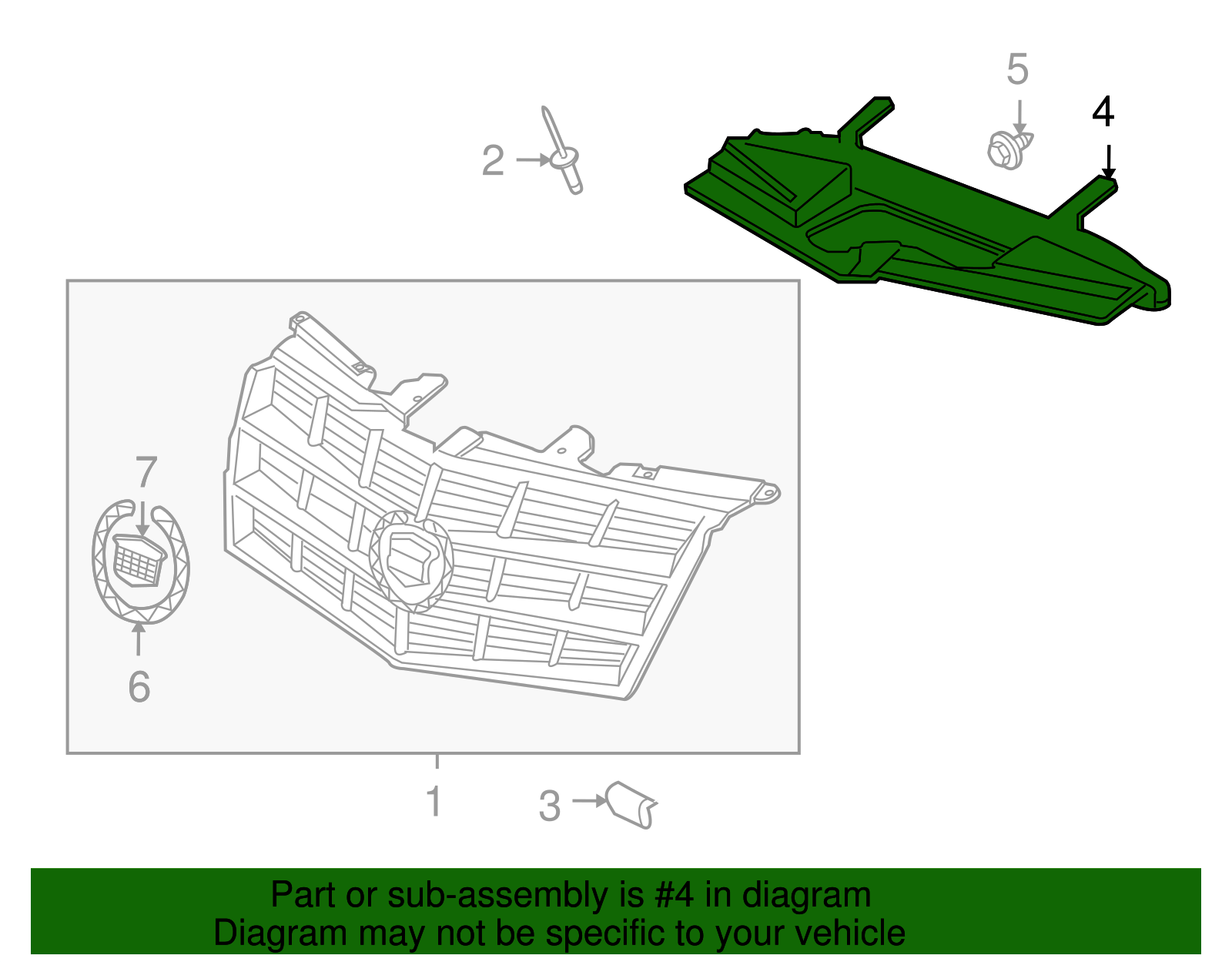2008-2014 Cadillac CTS Front Bumper Fascia Support 22845695 | Shop ...