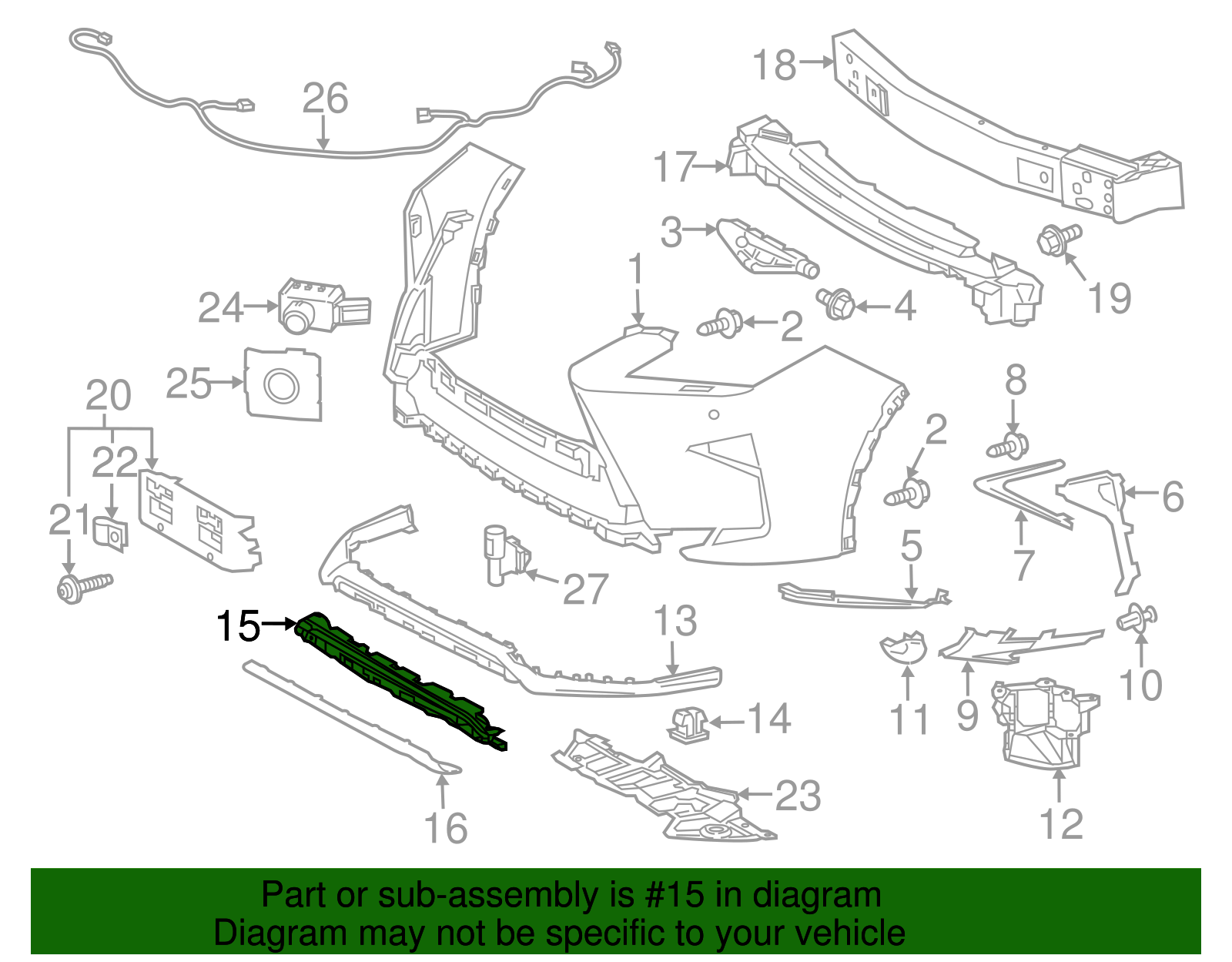 2016-2022 Lexus Front Support 52117-0E010 | OEM Parts Online