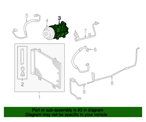 88320-3A460 - High-Quality A/C Compressor for 2013-2015 Lexus GS350 ...