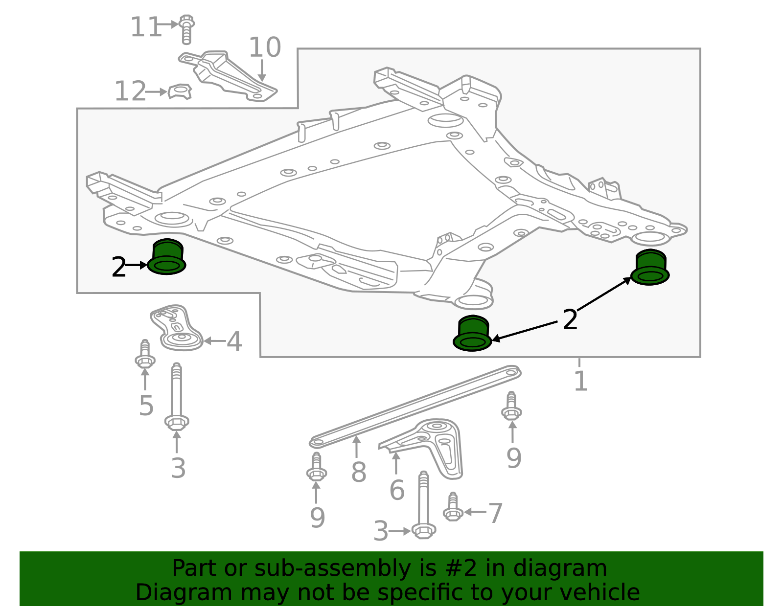 23369019 - High-Quality Rear Suspension Cradle Insulator for 2017-2023 ...