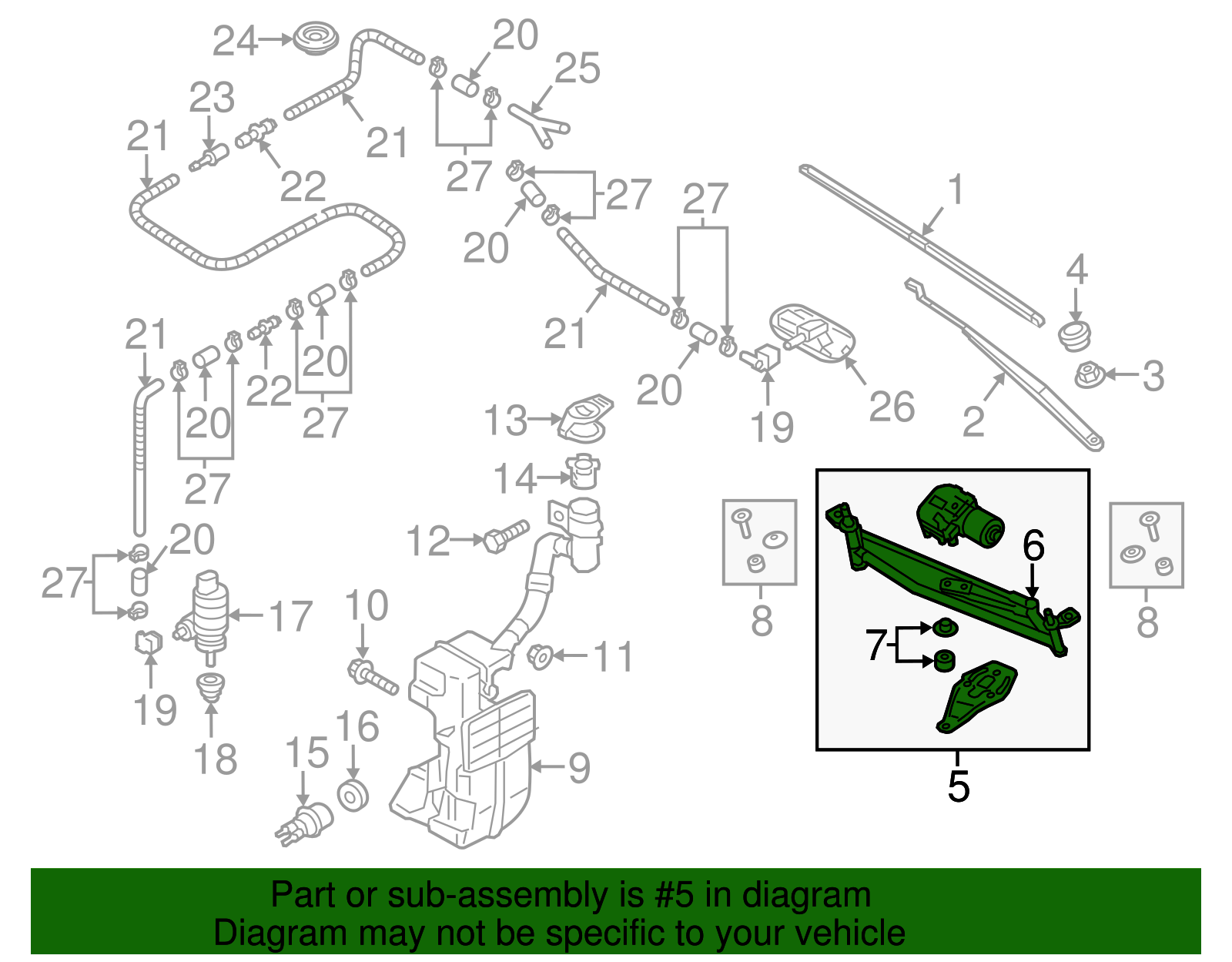 2012-2022 Volkswagen Passat Motor & Linkage 561-955-023-C | OEM Parts ...