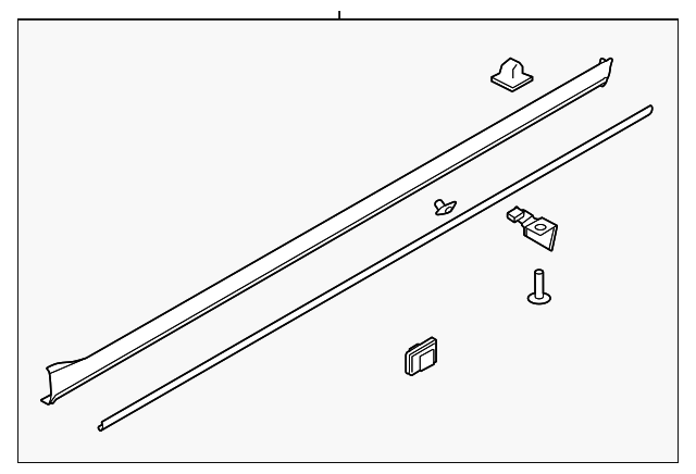 87752-R5000XX - Rocker Molding 2021-2025 Kia Sorento | Kia.Parts Store