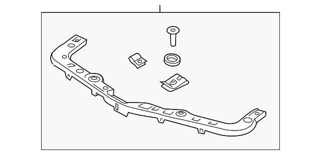 2018-2024 GMC Terrain Front Bumper Fascia Center Support 84172010 ...
