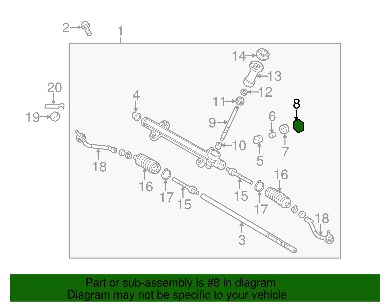 Hyundai - 57718-3Q000 - Yoke Lock Nut - 2011-2019 Hyundai | OEM Hyundai ...