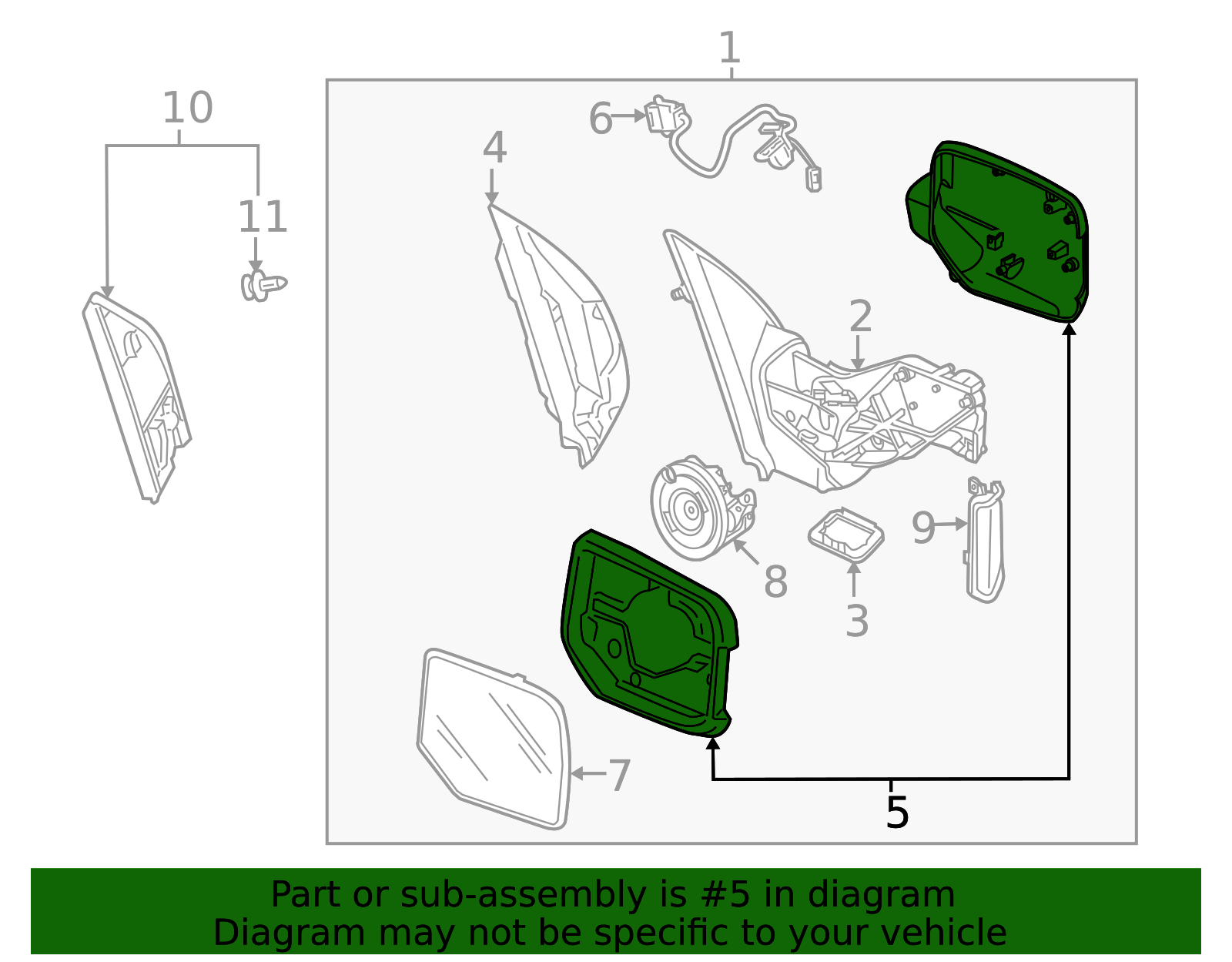 76205-SZA-Y01ZG - High-Quality Door Mirror Housing for AutoNation Parts