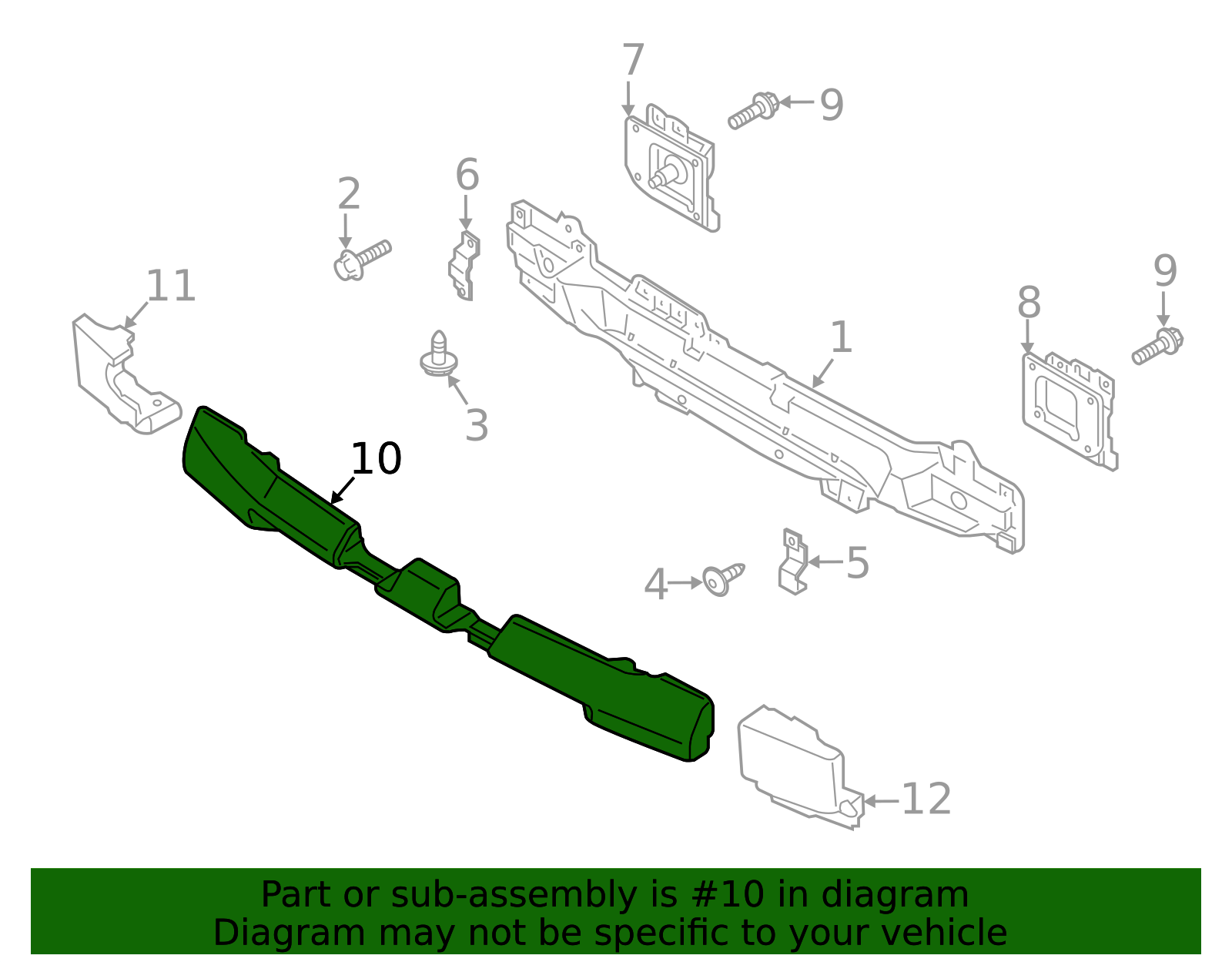 Hyundai - 86620-D2500 - Absorber - 2020-2022 Genesis G90 | OEM Hyundai ...