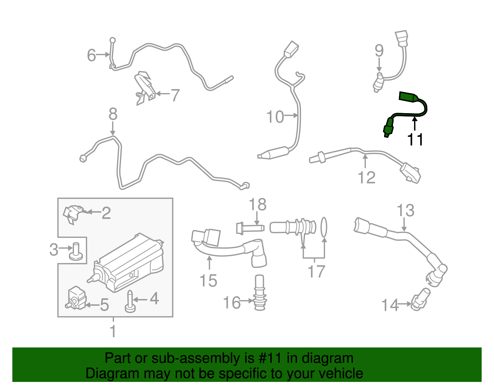 CK4Z-9G444-D - Oxygen Sensor 2015-2019 Ford | Ford Parts Direct