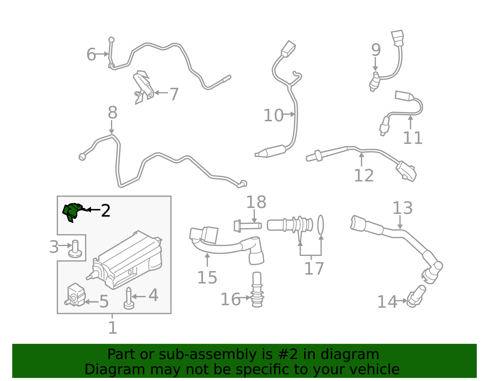 CK4Z-9D665-C - Vapor Canister Bracket - 2015-2025 Ford | Lasco Auto Parts