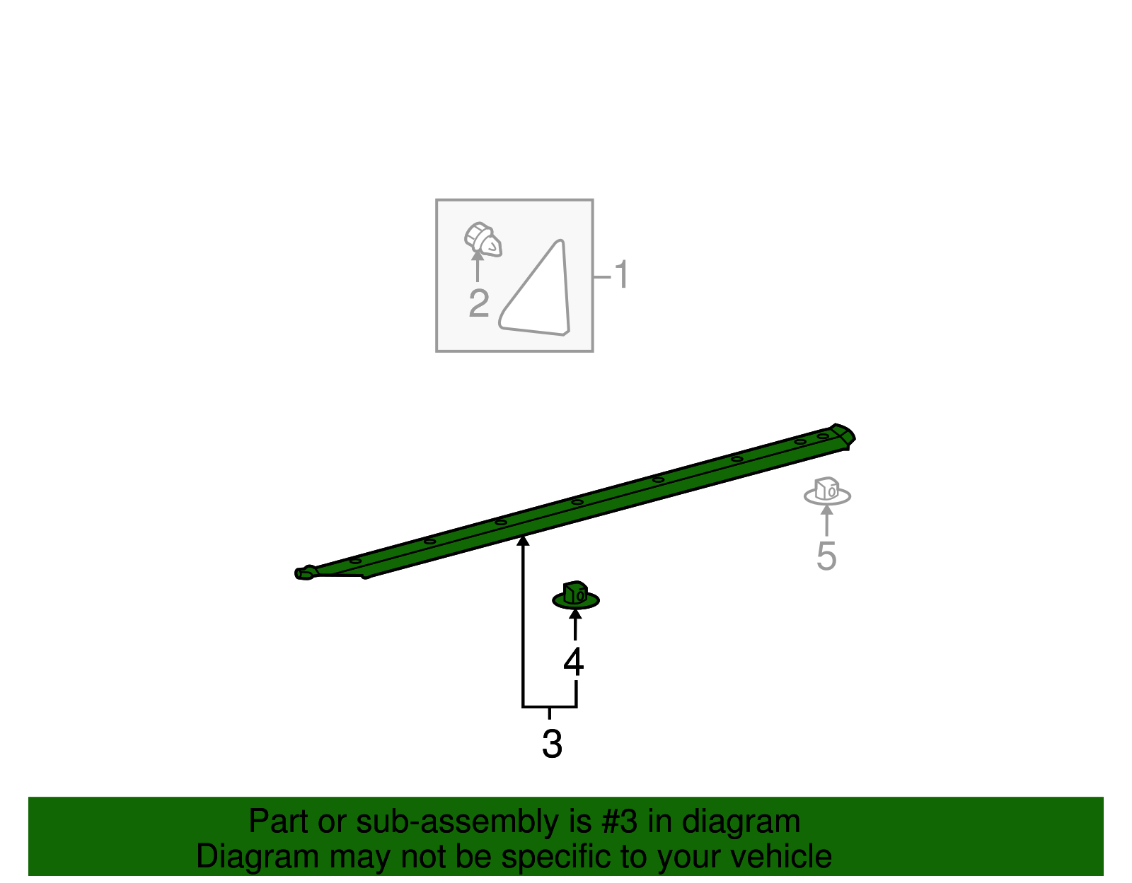 Genuine Toyota Rocker Molding part# 75852-52061 for 2007-2012 Toyota ...