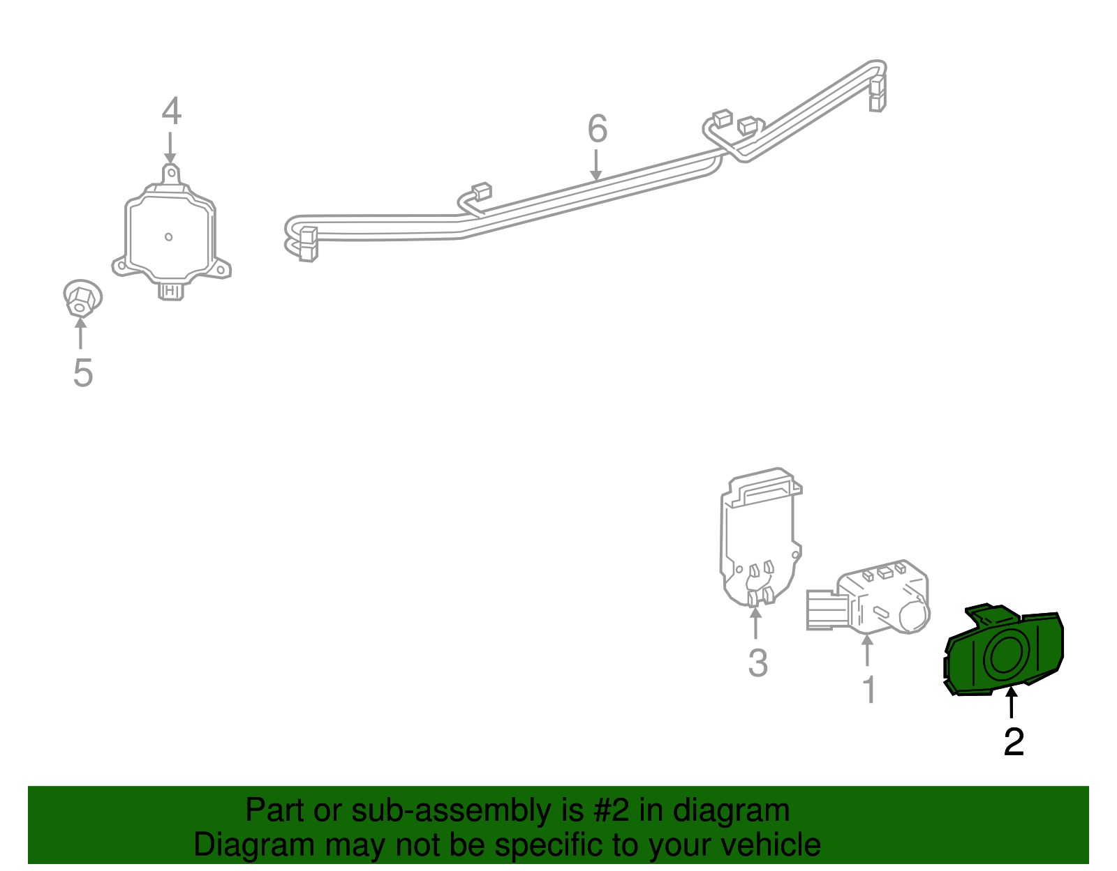 2021-2024 Toyota Camry 2021-2024 Toyota Camry - Park Sensor Retainer ...