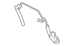 2008-2012 Land Rover LR2 Power Steering Return Hose LR014409 | Land ...