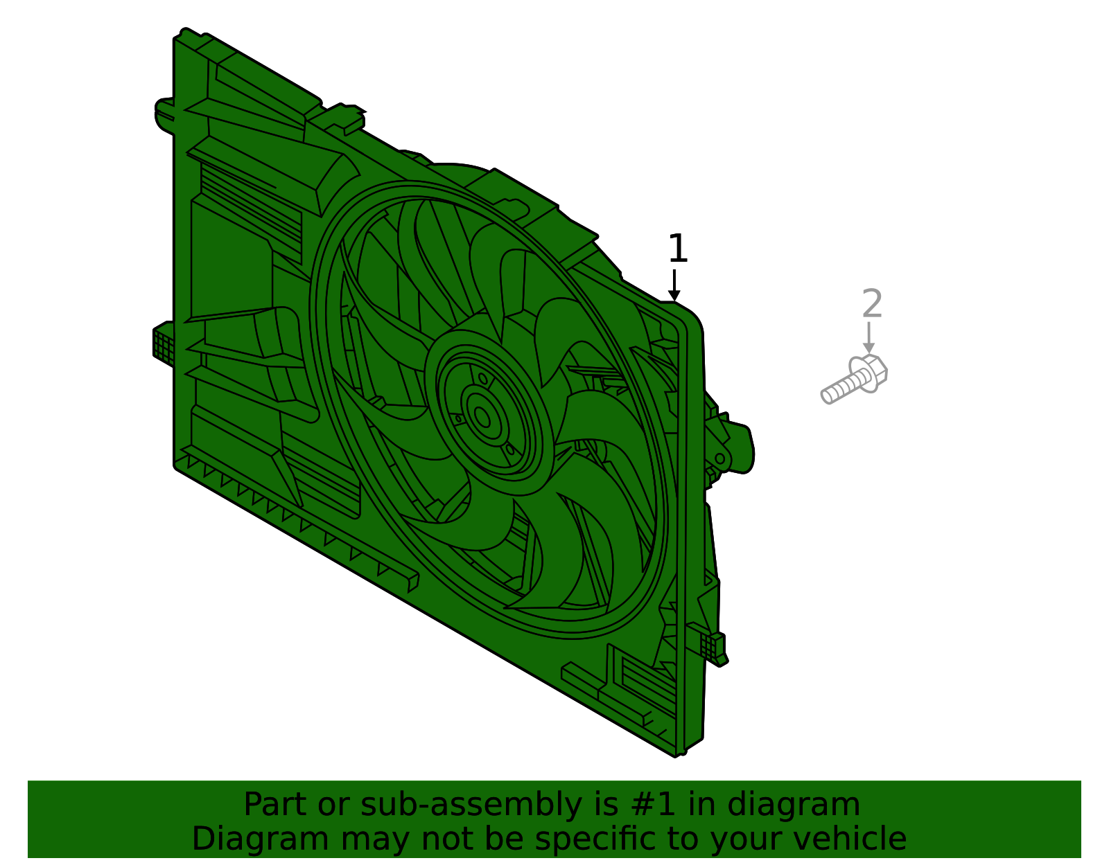 2021-2025 Kia Sorento Engine Cooling Fan Assembly 25380-P2040 ...