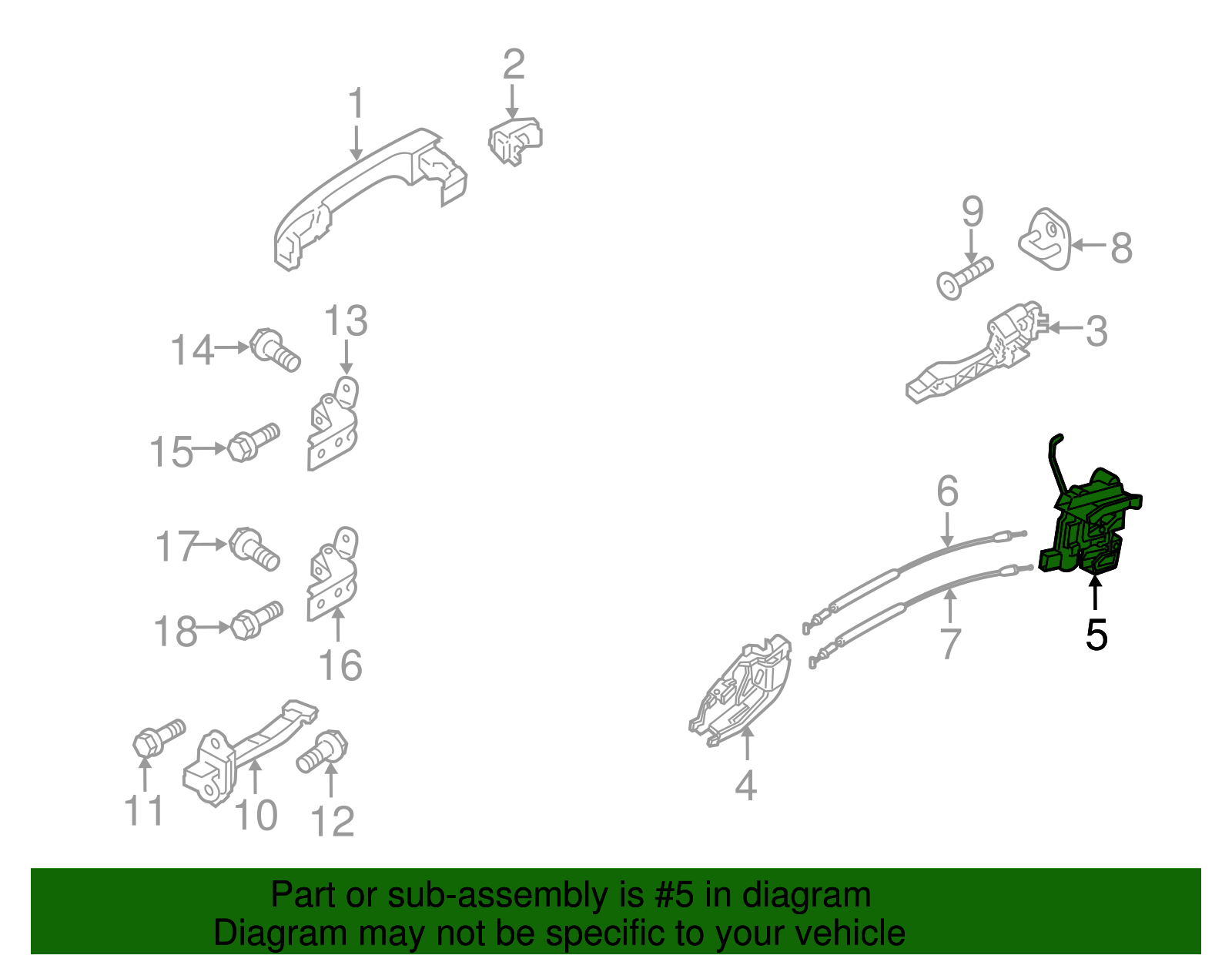 81421-1W020 - Lock Actuator 2012-2017 Kia Rio | Kia.Parts Store