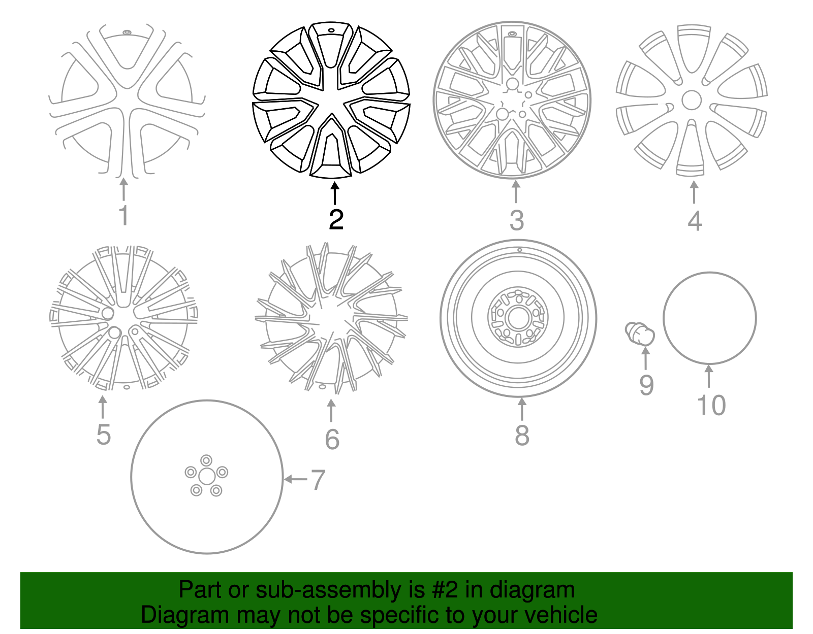 2015-2016 Lexus Wheel, Alloy 42611-24580 | OEM Parts Online