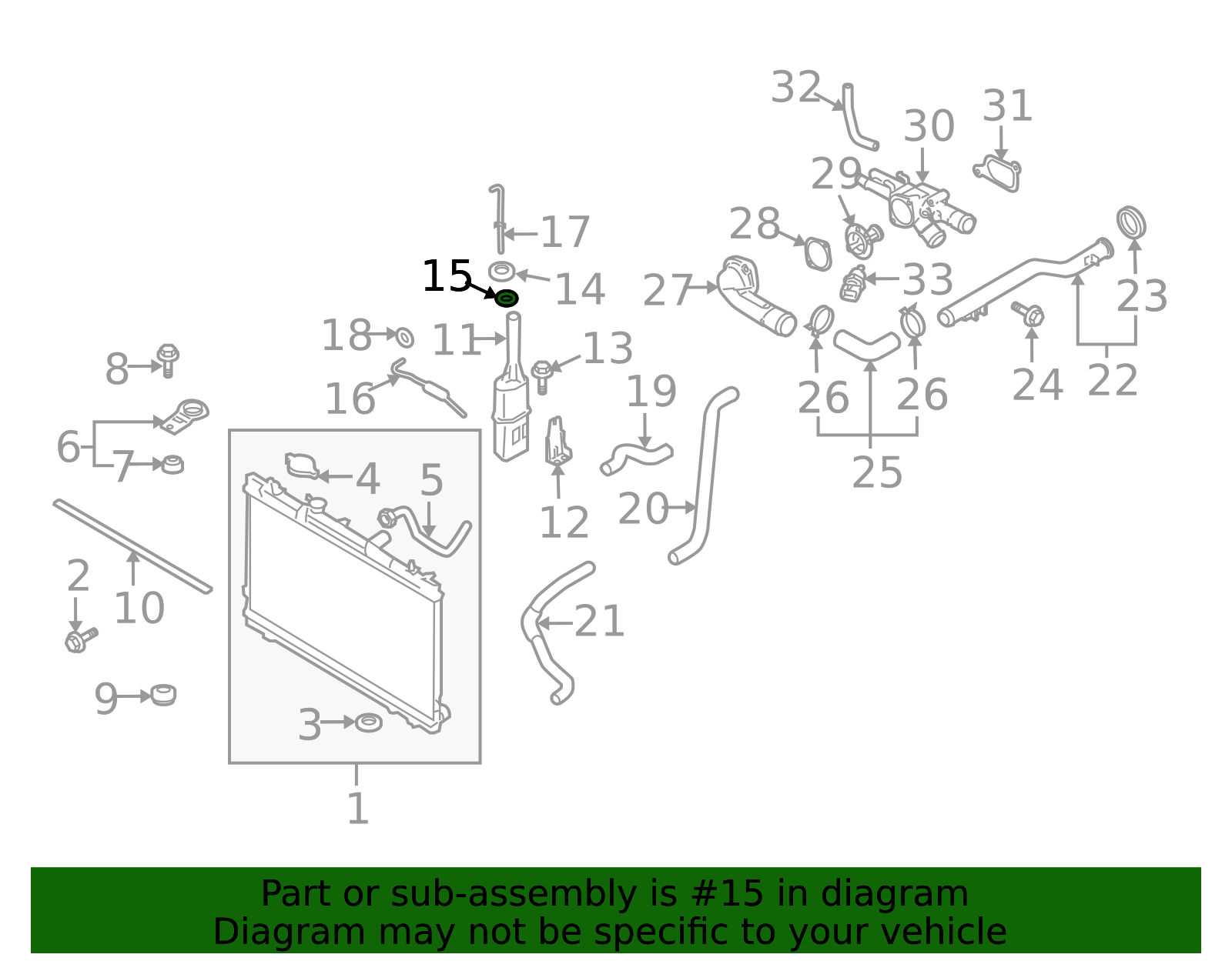 25442-2F000 - Reservoir Cap Gasket 2004-2009 Kia | Kia.Parts Store