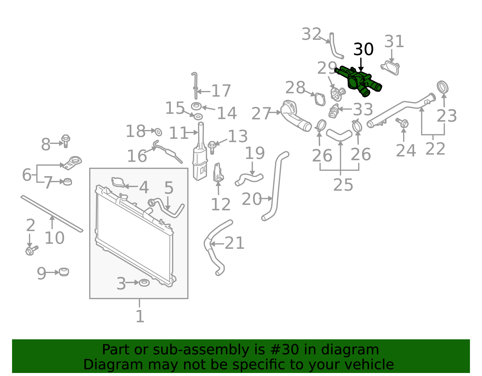 2004-2011 Kia Thermostat Housing 25620-23640 | TascaParts.com