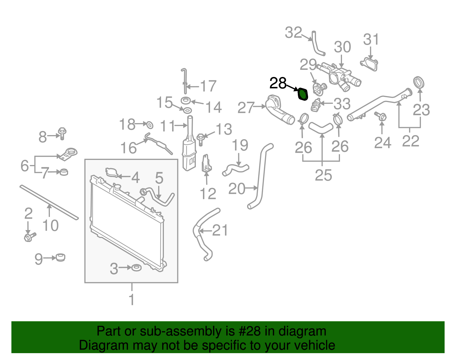 25633-23010 - Gasket 2004-2011 Kia | Kia.Parts Store
