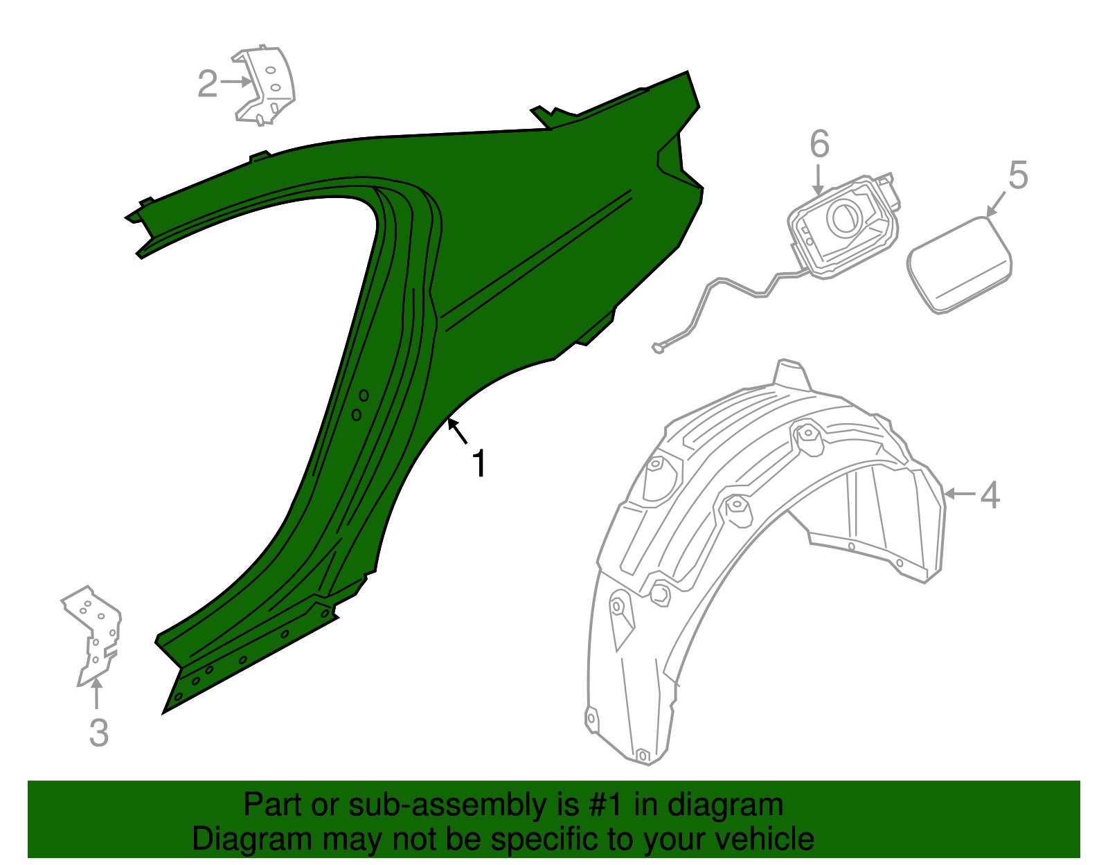 Genuine BMW 41-00-7-413-220 | Quarter Panel Assembly | FREE Shipping on ...