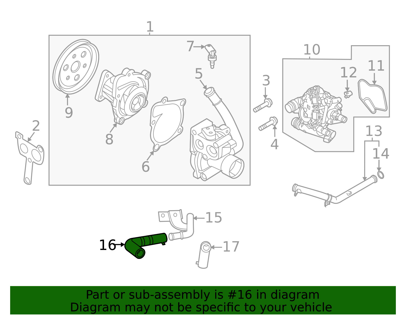 25414-R5700 - Upper Hose 2021-2025 Kia Sorento | Kia.Parts Store