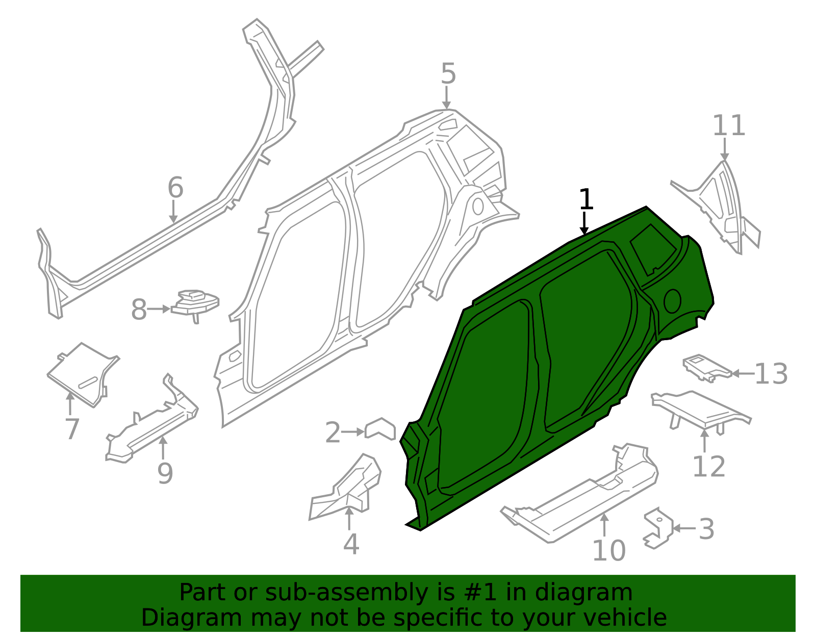 2011-2016 Mini Cooper Countryman Uniside Panel 41-00-9-811-554 | Mini ...
