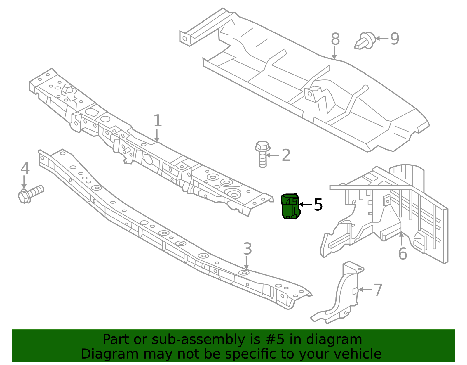 62823-9KA0A - High-Quality Radiator Support Baffle for 2012-2014 Nissan ...