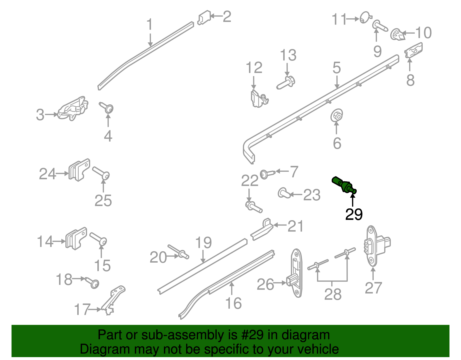 SW-8464 - Motorcraft™ Ajar Switch 2015-2025 Ford | Ford Parts Direct